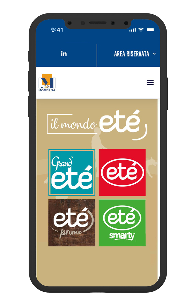 Nuovo sito web di Moderna 2020